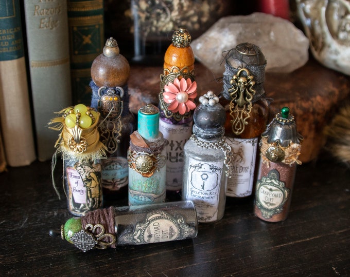 Mini Halloween Potion Bottles, Magic Potion Bottles, Wizard Potion ...