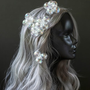 Set of Glass Bubble Hair Clips, Water Fairy, Mermaid Hair Clip, Fairy ...