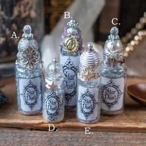 Silver Star Dust Magic Potion Bottles Magic Potions Fairy - Etsy