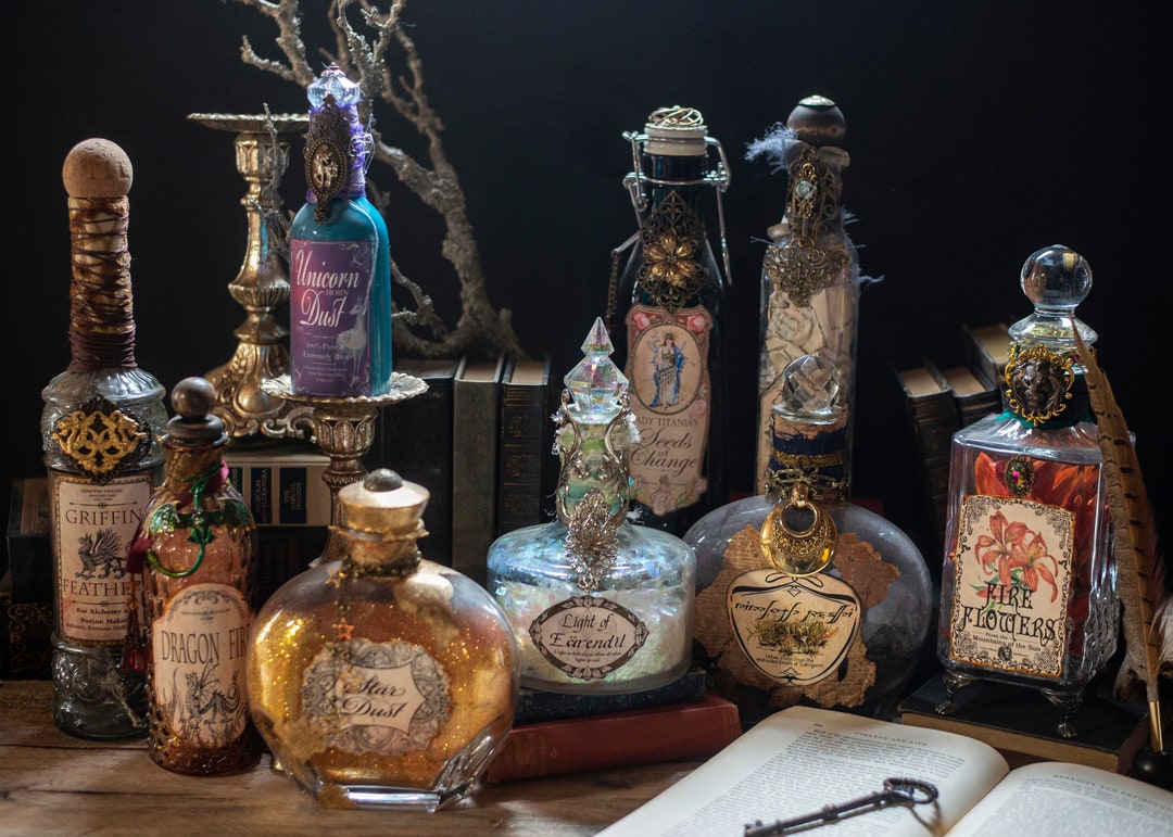 Extra Large Magic Potion Bottles Magic Potions Altered - Etsy