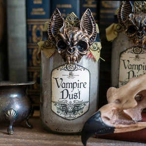 Vampire Dust Apothecary Jar, Halloween Potion Bottle, Vampire Potions ...