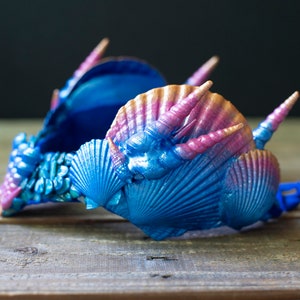 Rainbow Seashell Mermaid Crown, Mermaid Costume, Sea Witch Headpiece ...