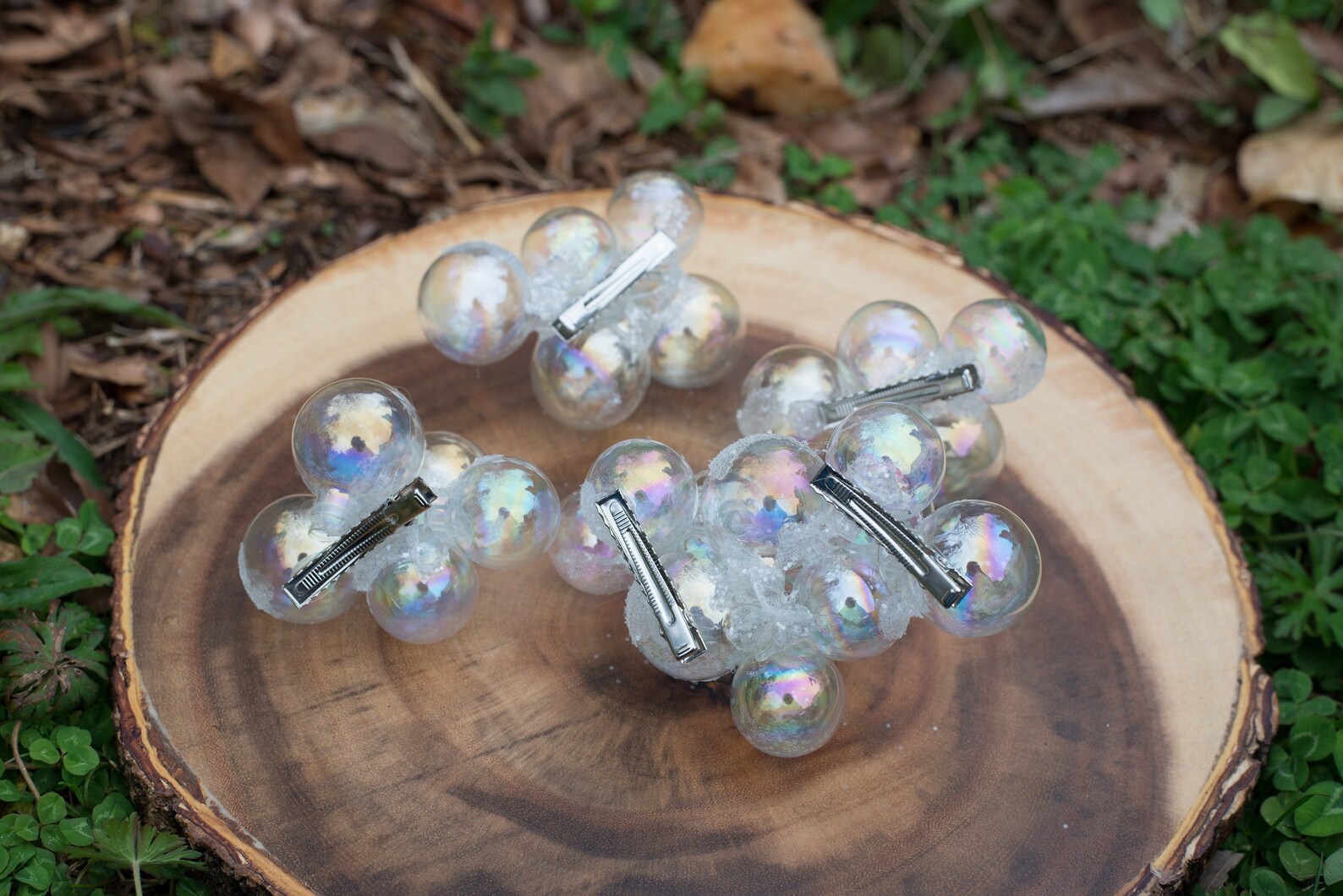 Set of Glass Bubble Hair Clips Water Fairy Mermaid Hair | Etsy