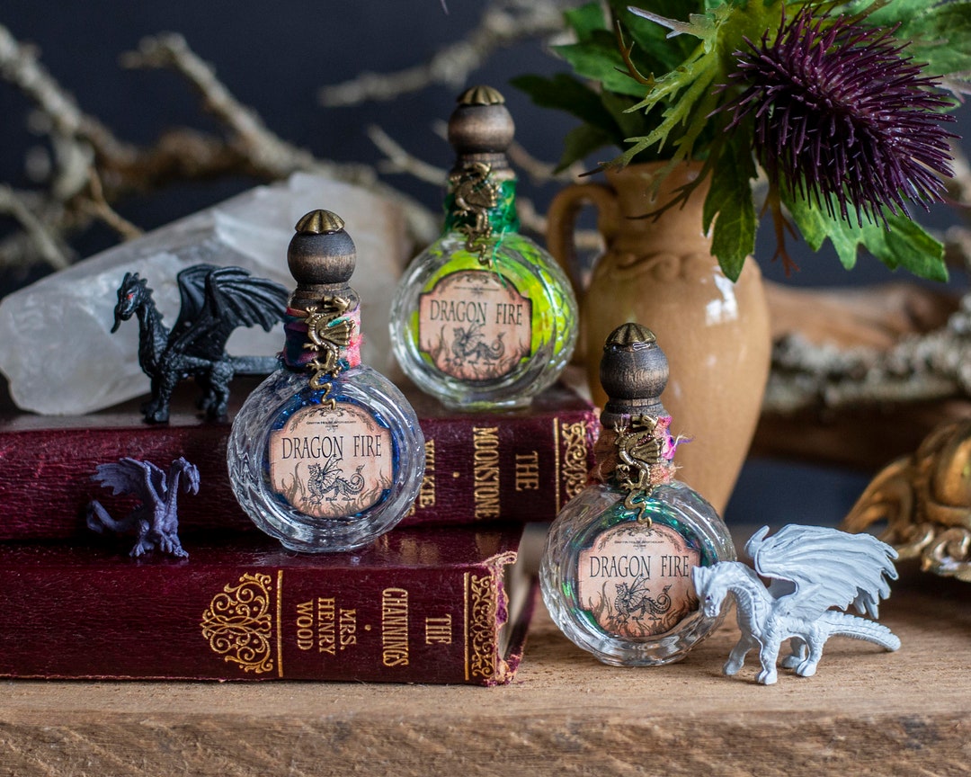 Mini Rainbow Dragon Fire Potion Bottle Dragon Potions Dragon - Etsy