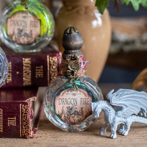 Mini Rainbow Dragon Fire Potion Bottle, Dragon Potions, Dragon Art ...