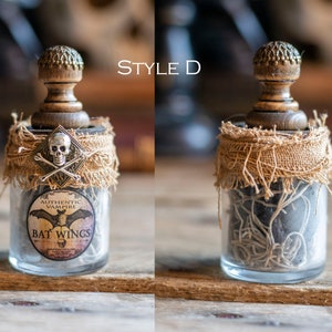 Vampire Bat Wing Potion Bottle, Halloween Potions, Halloween Decor ...