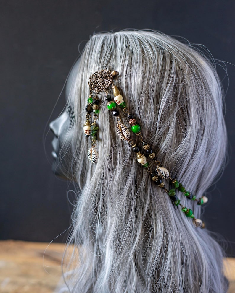 Dark Mermaid Beaded Headpiece, Starfish Siren Crown, Pirate Costume Hat ...