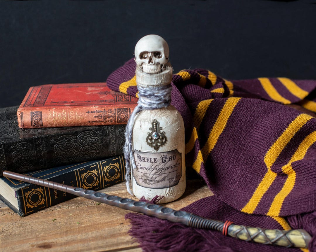 Skele-gro Bone Regenerator Potion Bottle, Wizarding Decor, Gothic Home ...