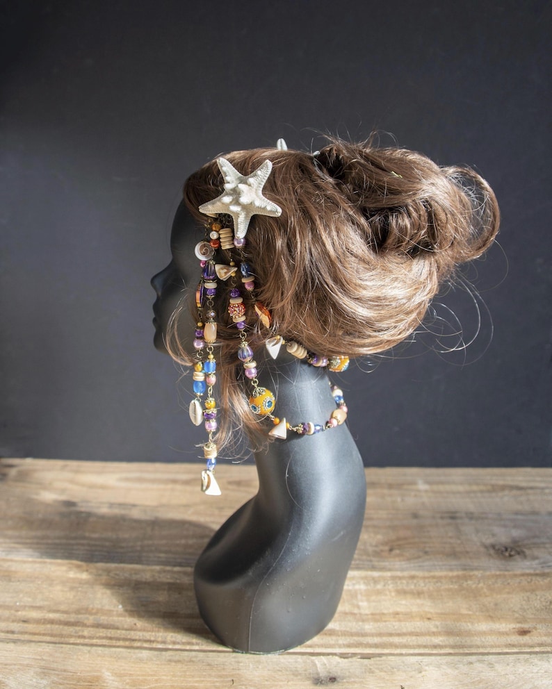 Rainbow Mermaid Starfish Headpiece for Mermaid Costume - Etsy