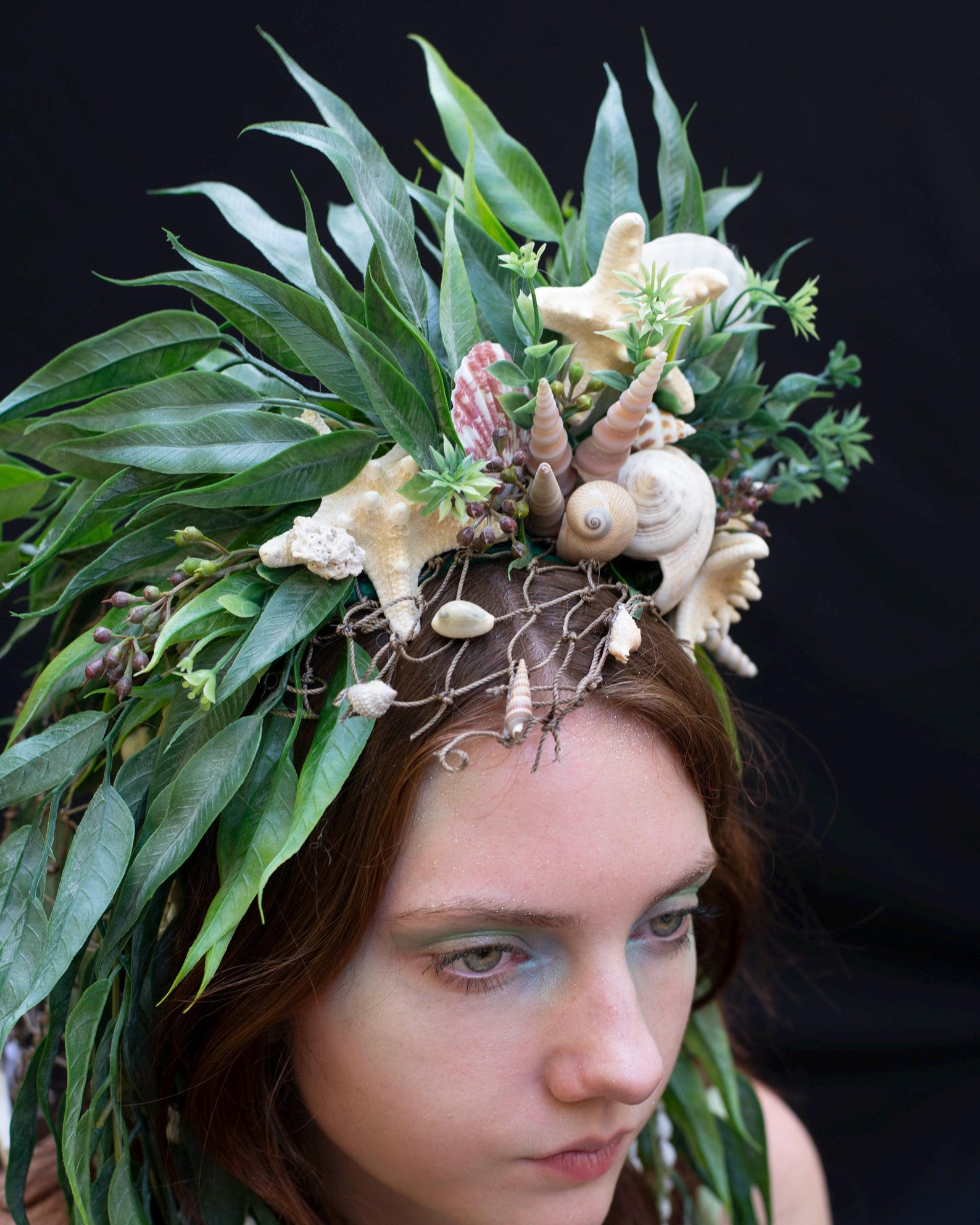 Mermaid Queen Crown, Mermaid Headdress, Mermaid Costume, Shell Crown ...