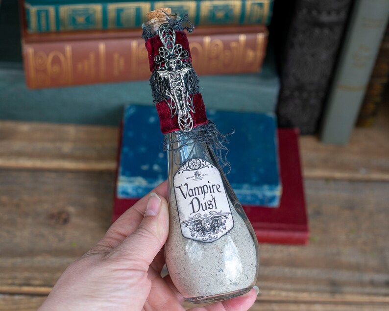 Vampire Dust Potion Bottles Altered Art Potion Bottles - Etsy