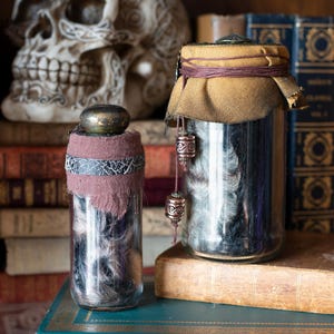 Werewolf Fur Halloween Potion Bottles With Black Label, Halloween Decor ...