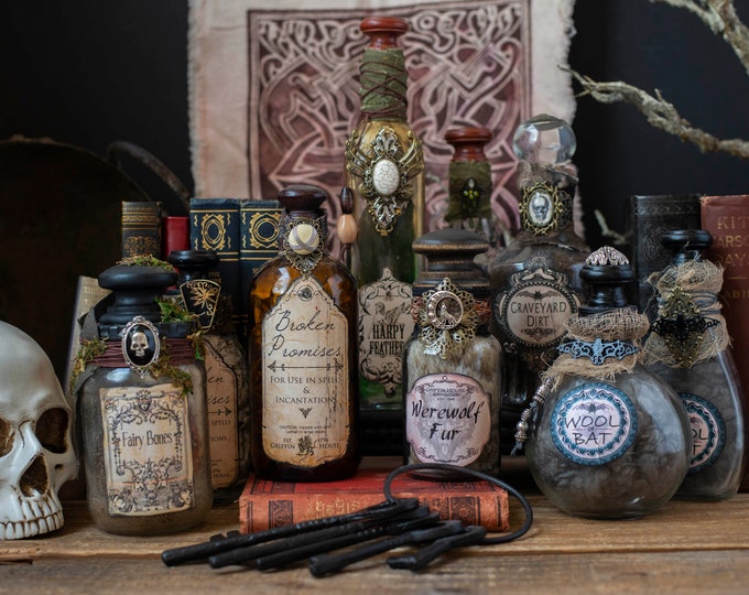 Extra Large Wizard Potion Bottles, Magic Potions, Altered Bottle Art ...