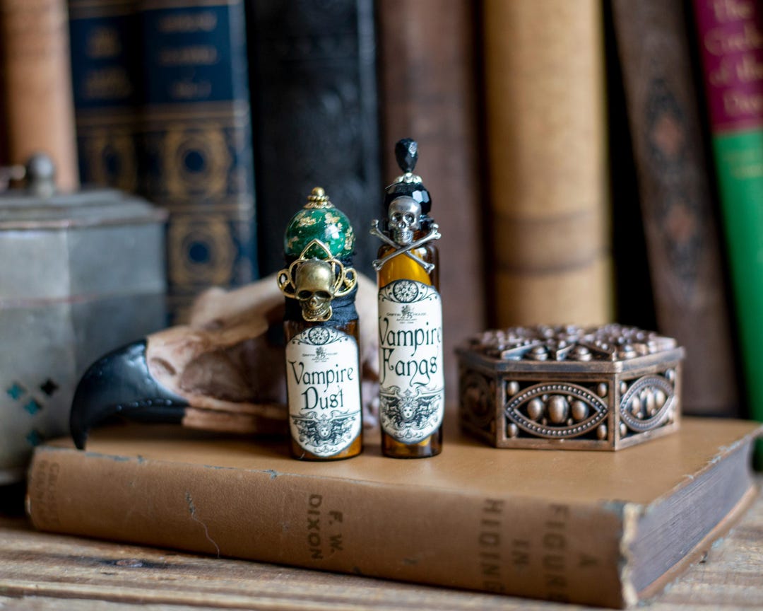 Miniature Vampire Potion Bottle | Vampire Dust or Vampire Fangs Amber ...