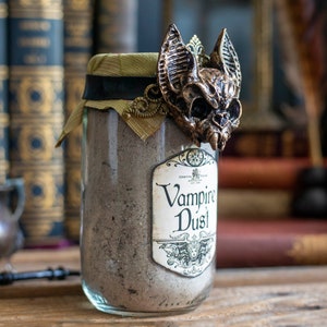 Vampire Dust Apothecary Jar, Halloween Potion Bottle, Vampire Potions ...