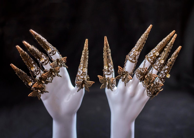 Butterfly Nail Claws Finger Claws Metal Claws Fairy Claws - Etsy