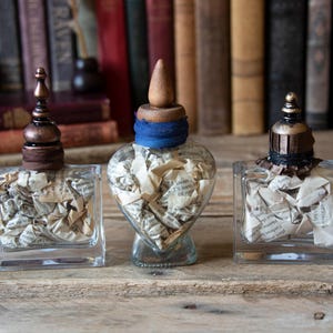 Broken Promises Potion Bottle: Gothic Book Page Art for a Curiosity ...