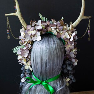 Purple Faun Antler Headdress, Purple Horned Headdress Faun Costume ...