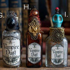 Large Vampire Dust Potion Bottles, Altered Art Potion Bottles ...