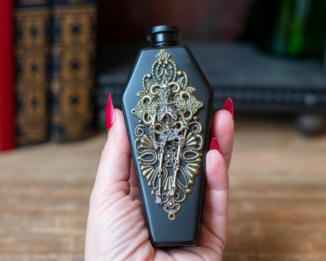 Coffin Flask Bottle Box Set, Halloween Potion Bottle, Vampire Flask, Gothic Coffin Potion ...