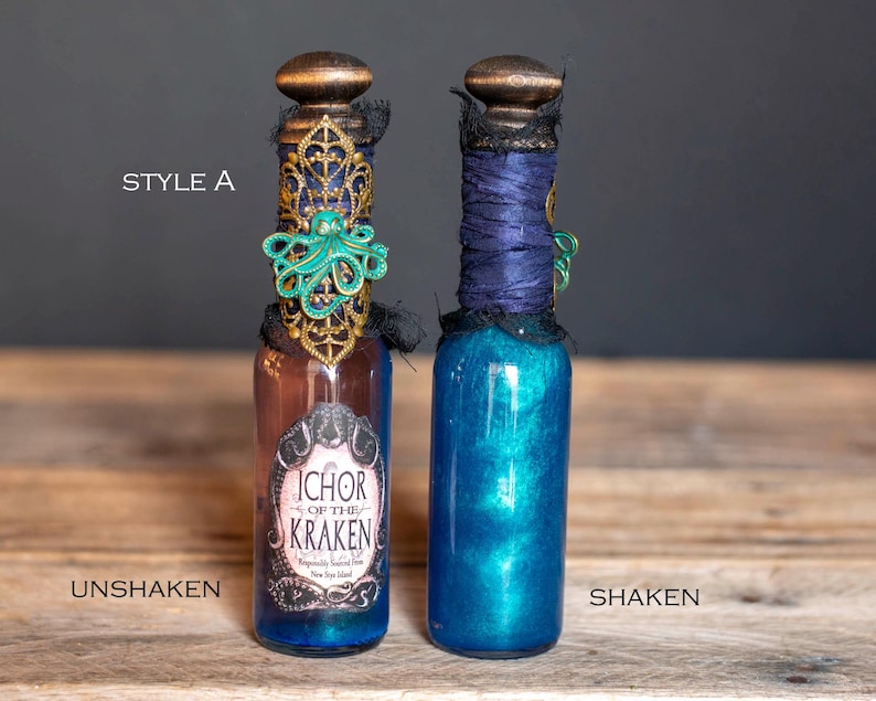 Ichor of the Kraken Potion Bottle: Halloween LARP RPG Prop - Etsy