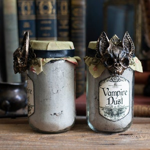 Vampire Dust Apothecary Jar, Halloween Potion Bottle, Vampire Potions ...
