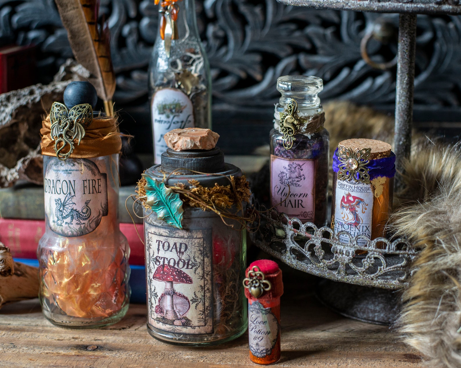 Magic Potion Bottles Magic Potions Altered Bottle Art Fairy | Etsy