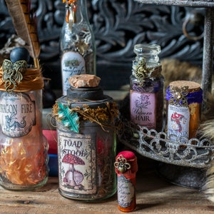 Magic Potion Bottles Magic Potions Altered Bottle Art Fairy | Etsy