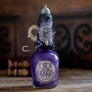 Ichor of the Kraken Potion Bottle, Halloween Potions, LARP Props ...
