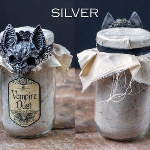 Vampire Dust Apothecary Jar, Halloween Potion Bottle, Vampire Potions ...
