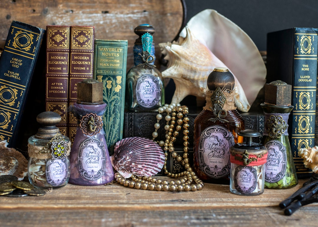 Mermaid Scales Potion Bottle Mermaid Potions Mermaid - Etsy