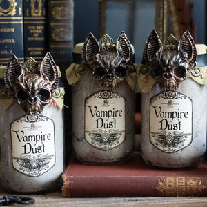 Vampire Dust Apothecary Jar, Halloween Potion Bottle, Vampire Potions ...