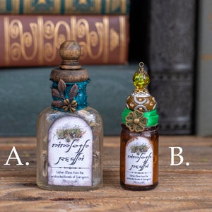 Enchanted Forest Moss Potion Bottle: Upcycled Glass, Mixed Media Art - Etsy