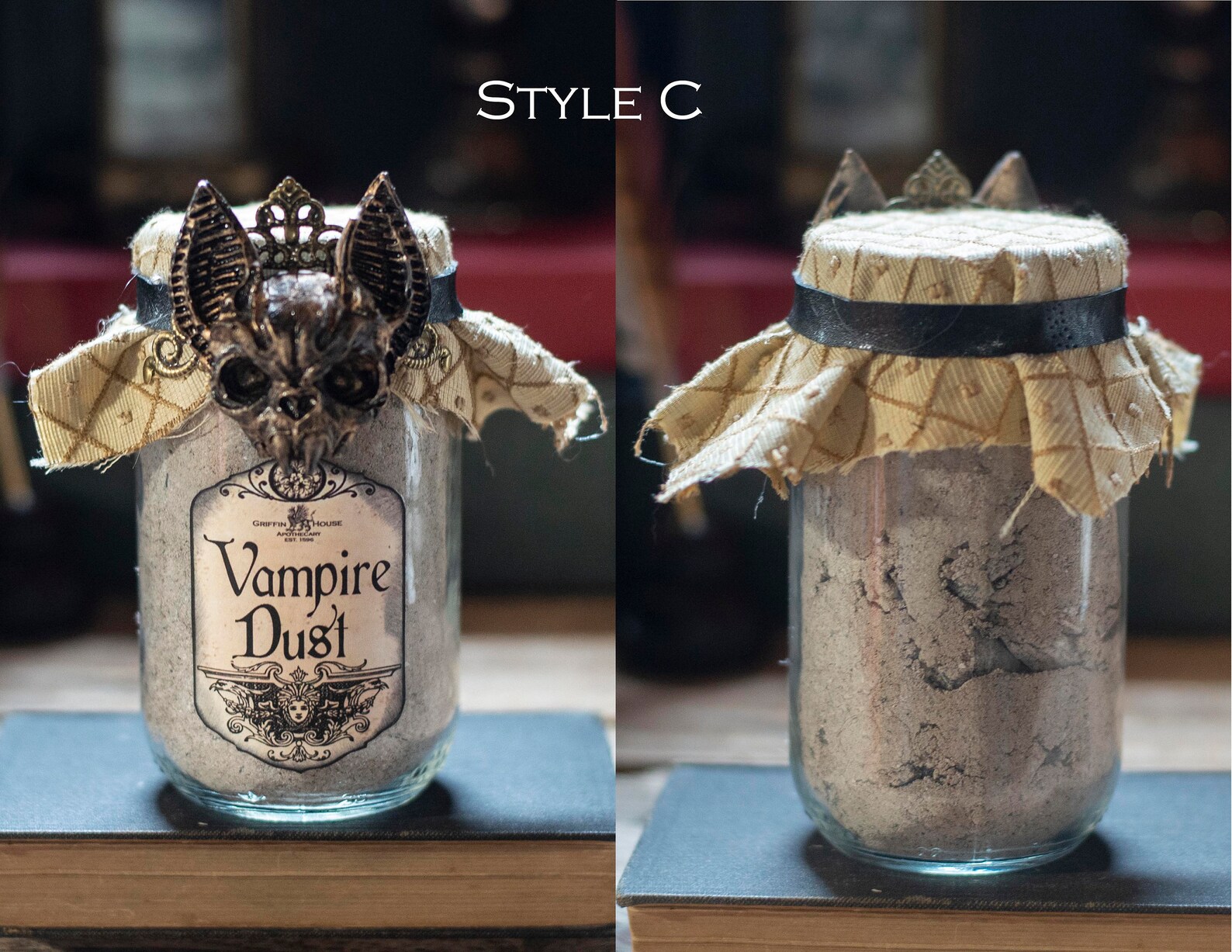 Large Vampire Dust Potion Bottles Altered Art Potion Bottles - Etsy