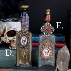 Death Potion Gothic Potion Bottle Altered Art Bottle Altar - Etsy