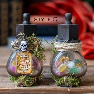 Forest Witch Potions, Cursed Candies Potion, Halloween Potion Bottle ...