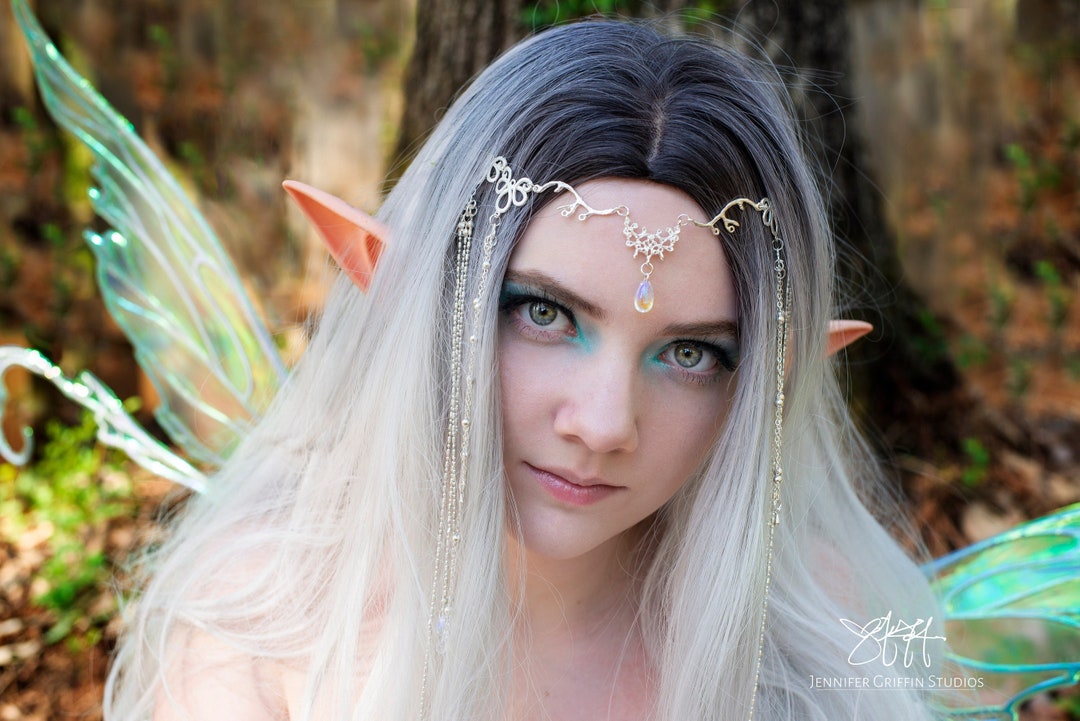 Silver Fairy Hair Jewelry, Fairy Crown, Elf Crown, Fairy Costume, Fairy ...