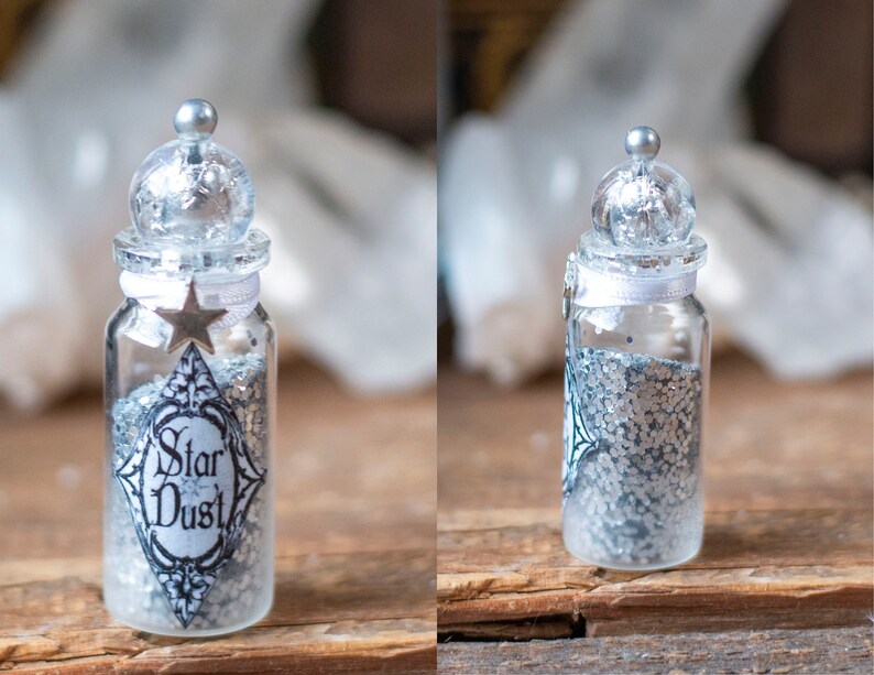 Silver Star Dust Magic Potion Bottles Magic Potions Fairy - Etsy