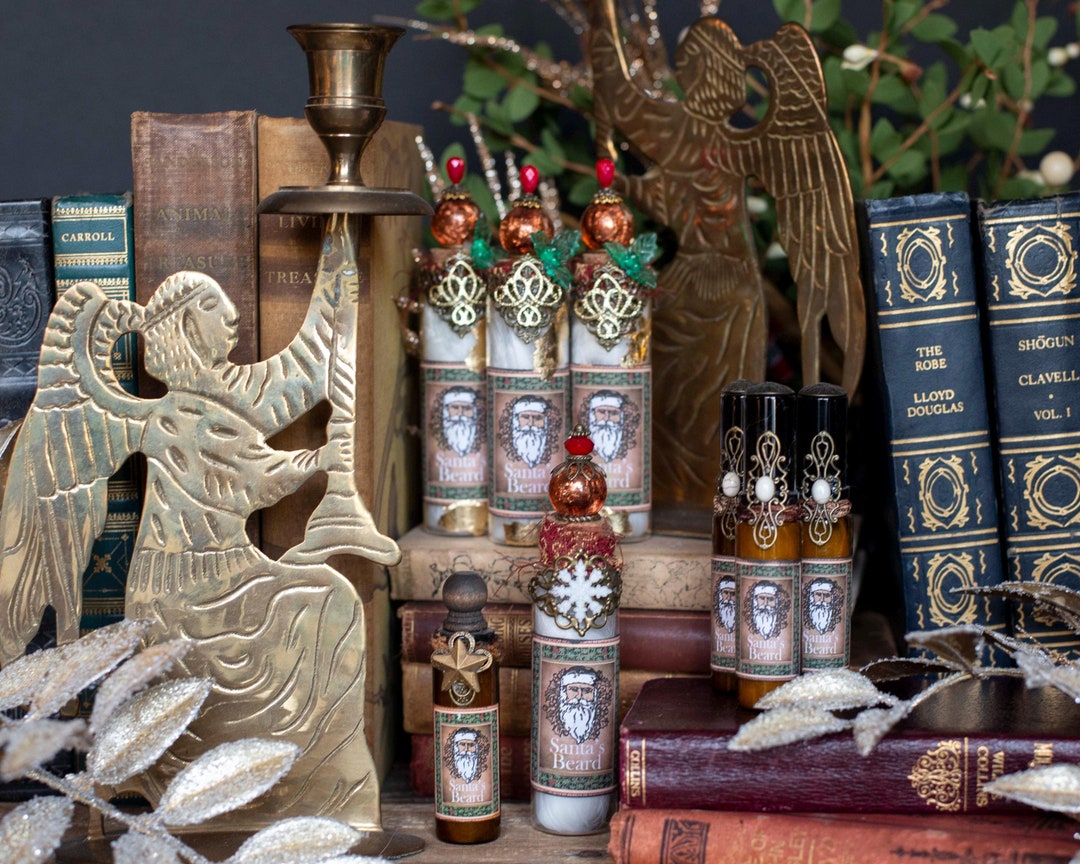 Santas Beard Christmas Potion Bottles, Altered Art Potion Bottles ...