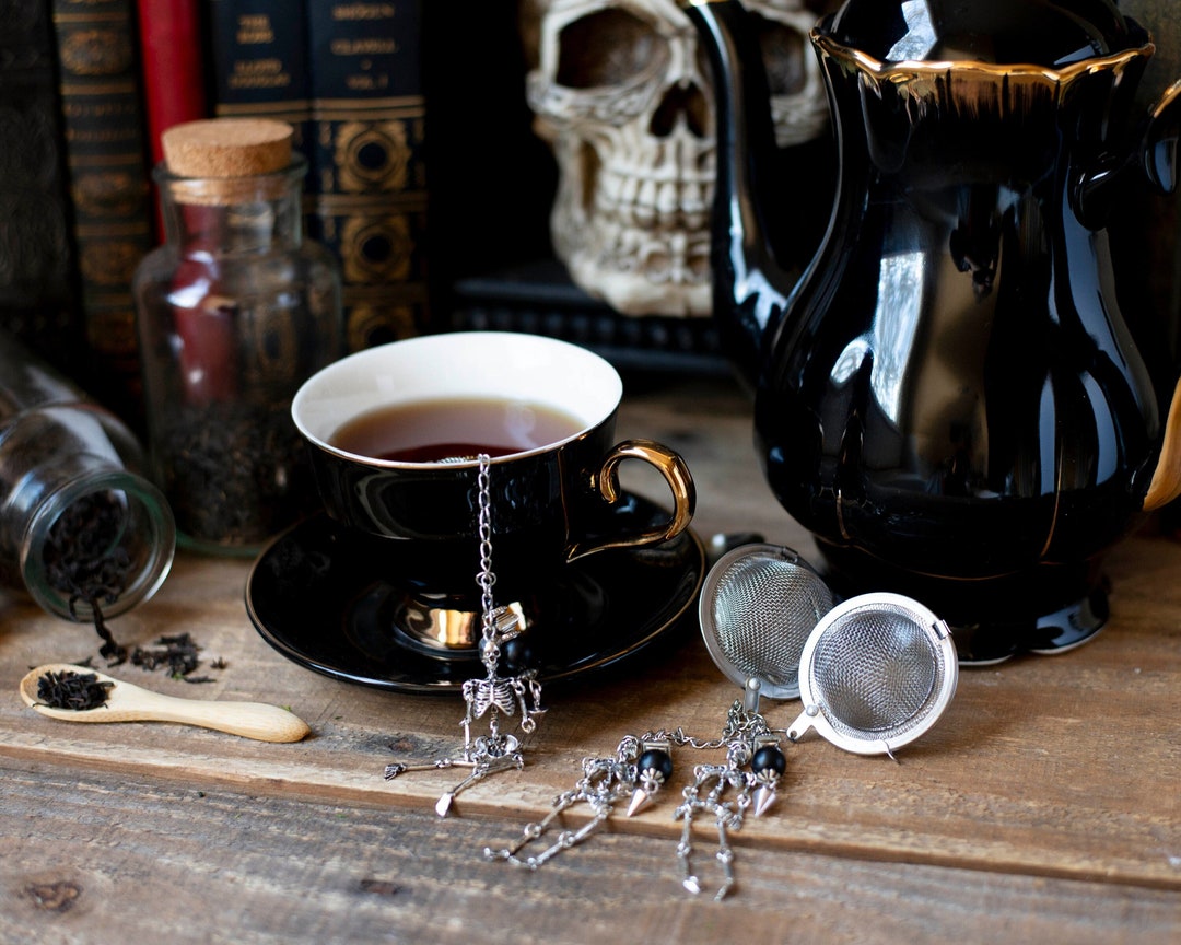 Skeleton Tea Infuser: Gothic Halloween Tea Party Gift - Etsy