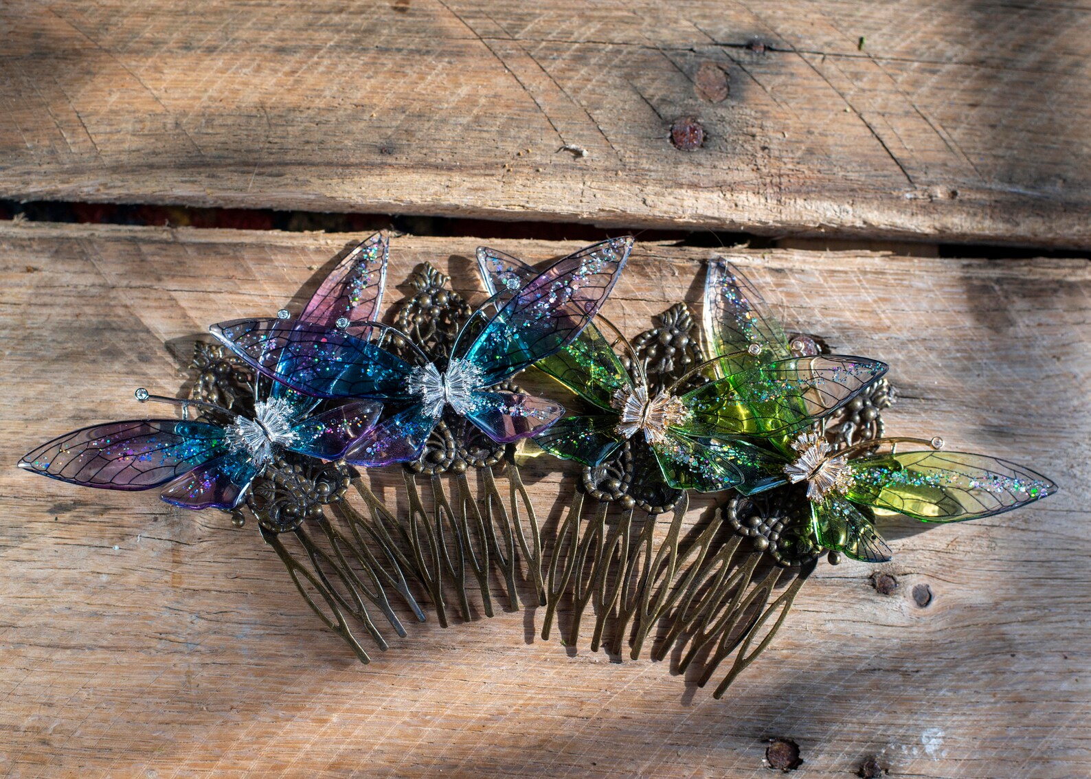 Butterfly Fairy Wing Hair Comb Fairy Hair Comb Forest - Etsy