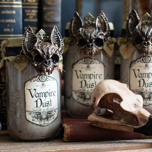 Vampire Dust Apothecary Jar, Halloween Potion Bottle, Vampire Potions ...