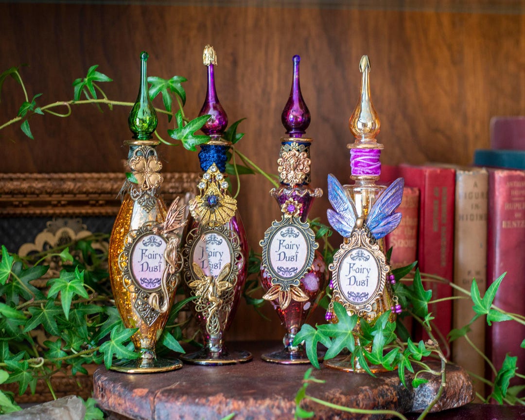 Deluxe Fairy Dust Potion Bottles, Extra Large Potion Bottle, Fairy Art ...