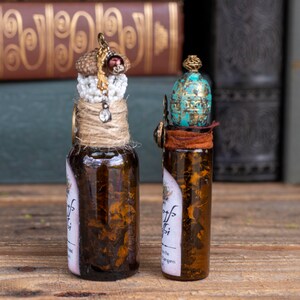 Enchanted Forest Moss Potion Bottle: Upcycled Glass, Mixed Media Art - Etsy
