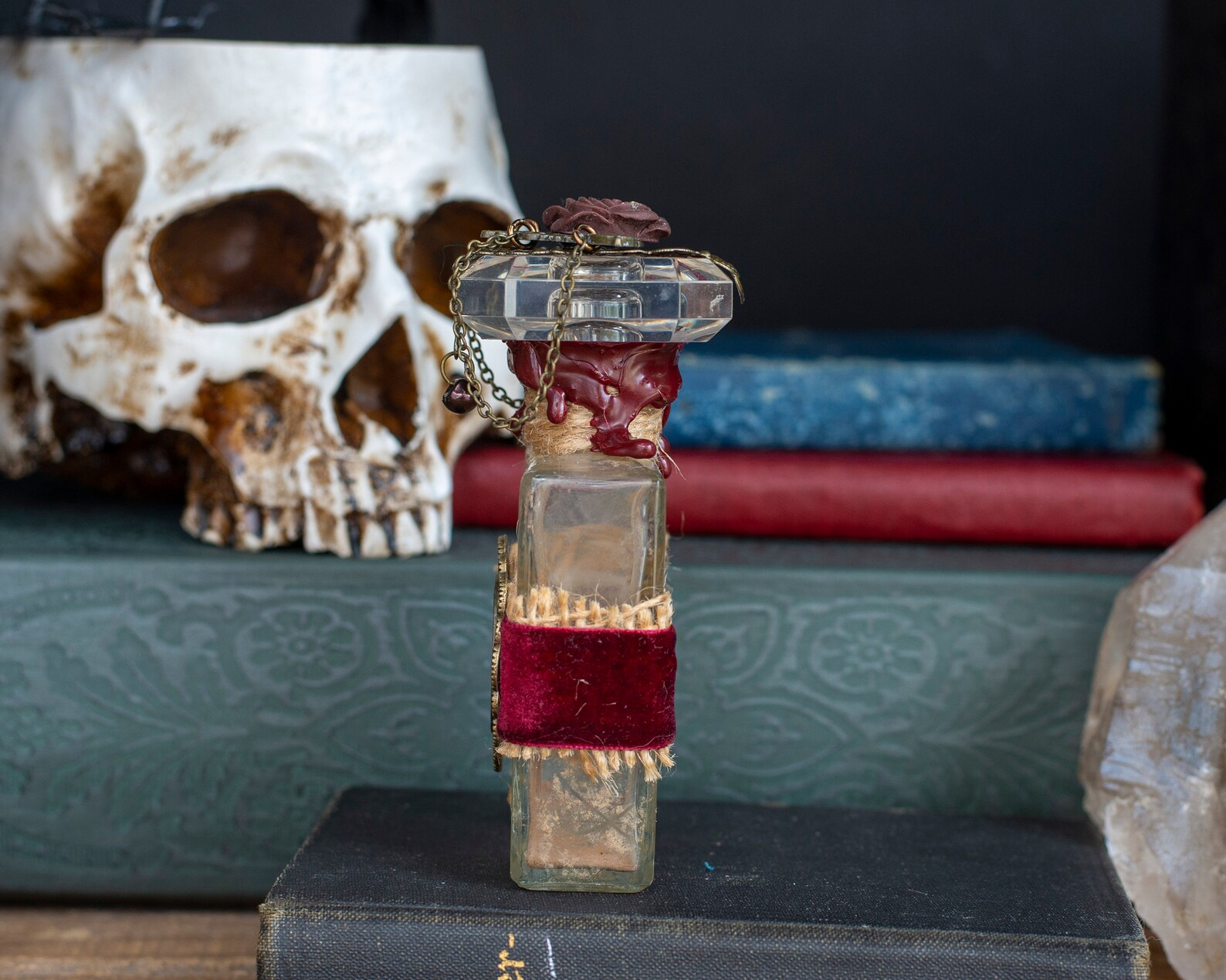 Death Potion Gothic Potion Bottle Altered Art Bottle Altar - Etsy