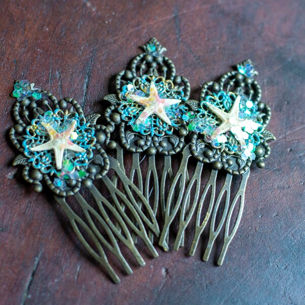 Starfish Hair Comb - Etsy