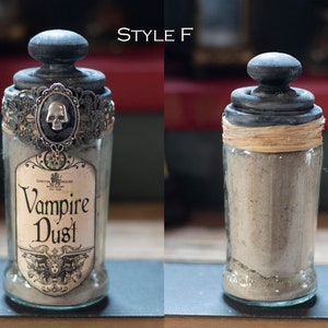 Large Vampire Dust Potion Bottles Altered Art Potion Bottles - Etsy