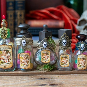 Forest Witch Potions, Cursed Candies Potion, Halloween Potion Bottle ...