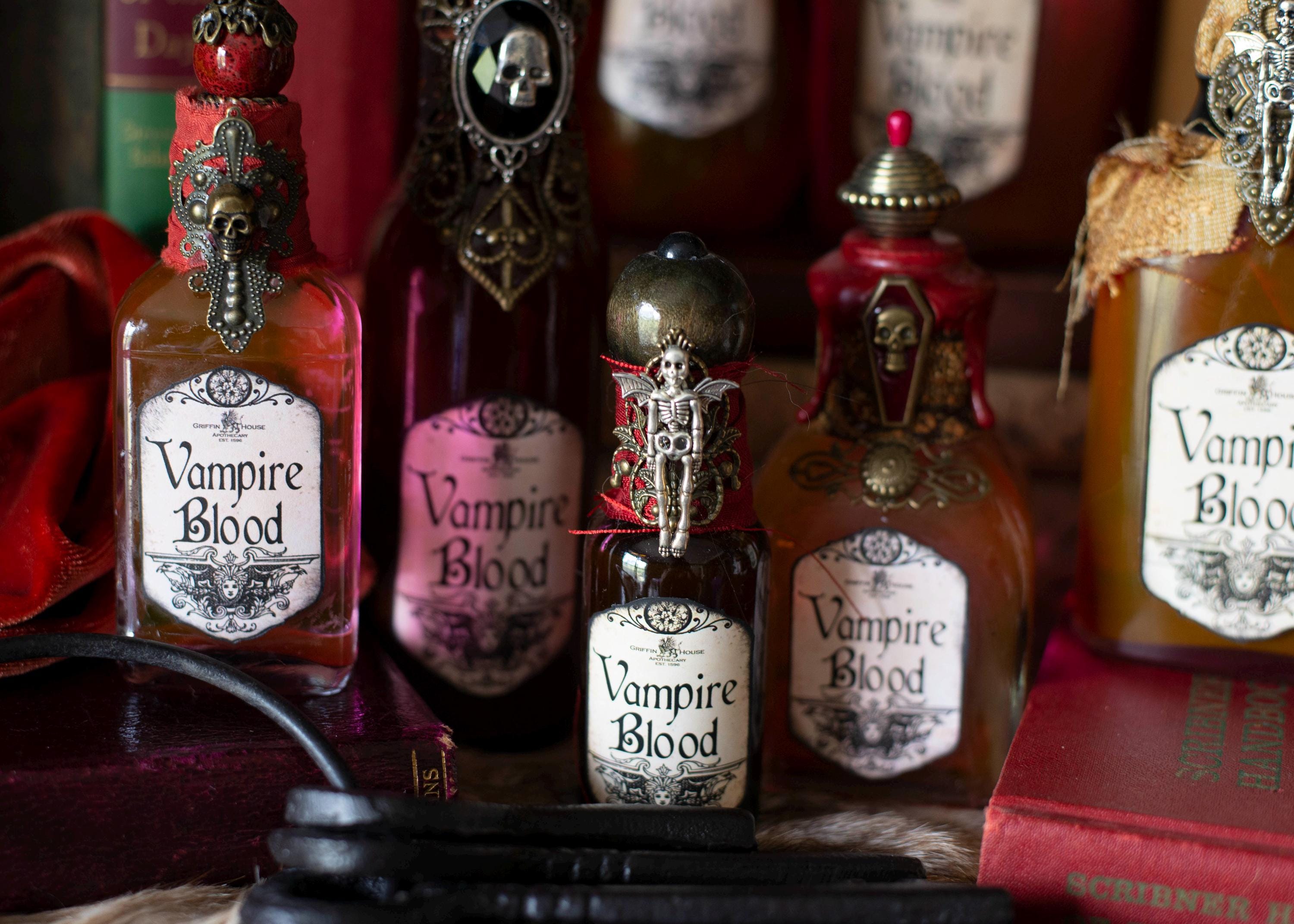 Glass Decorative Bottle Magic Potion-Style Whiskey Bottle - Gothic ...