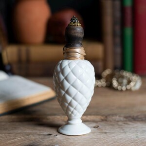 Unicorn Horn Dust Potion Bottle, Vintage Glass & Ceramic Potion Bottles, Fantasy Decor, Unique ...